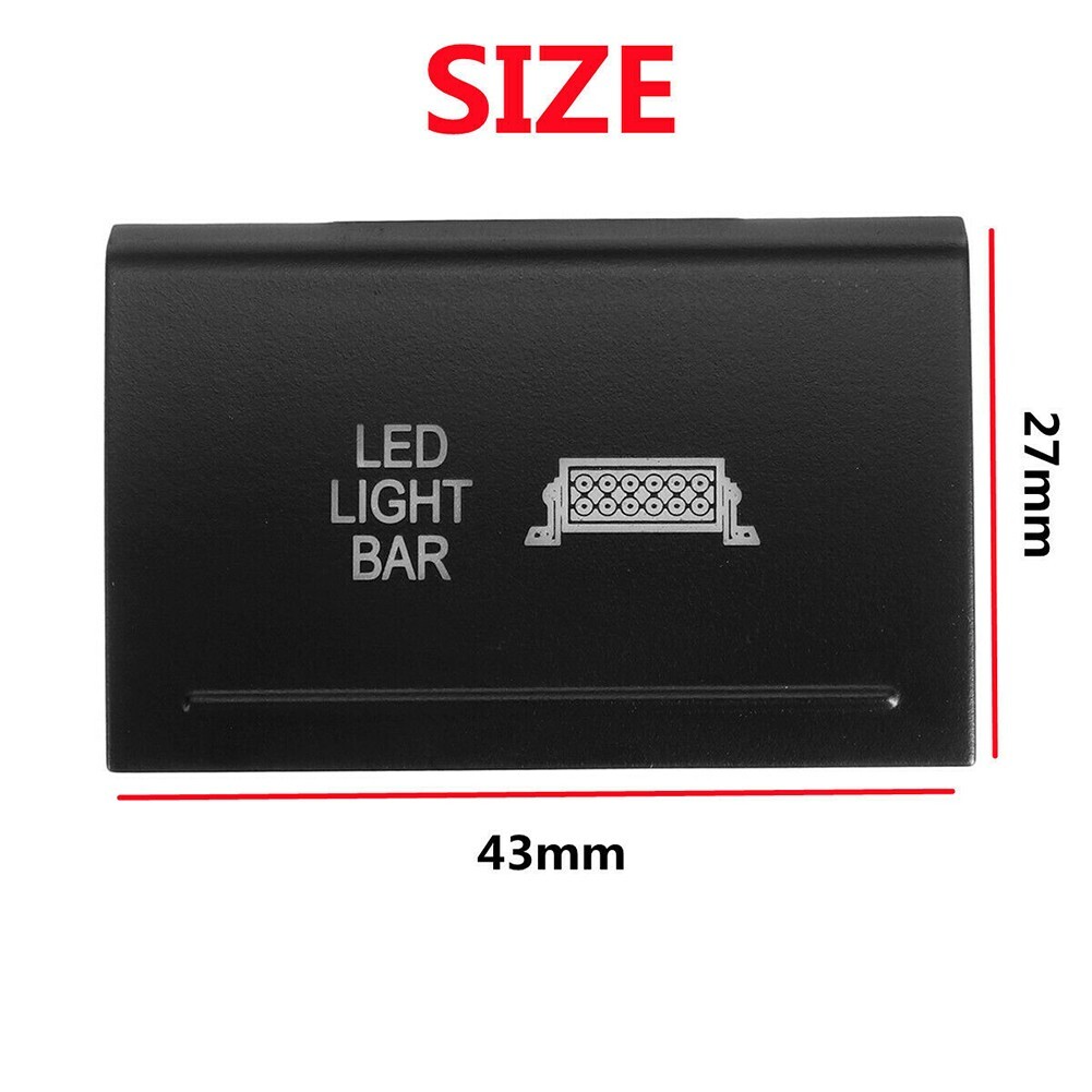 Switch On the AmberRed LED Work Rear Spot Reverse LIGHT BAR Designed ...