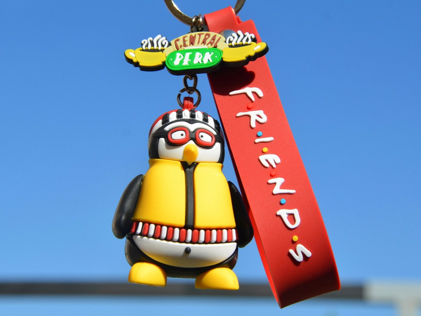 TV Shows Friends Hugsy Joey Partners Penguin Rubber Keychain Bag Chain ...