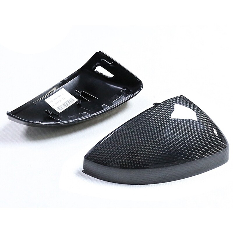 For Audi R8 TT TTS TTRS Carbon Fiber Car side Rear view Mirror Cover ...