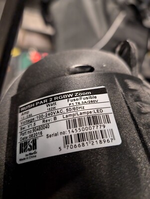 Martin Rush Par 2 RGBW Zoom LED Light | eBay