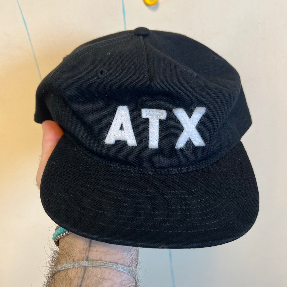 ATX Austin Texas Hat Black Baseball Cap As Colour 2020s Adjustable ...