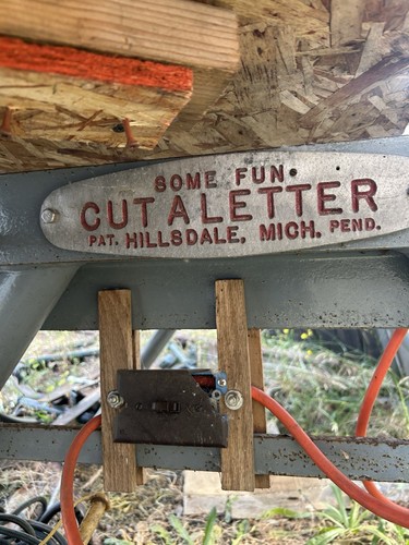 Vintage Cut-A-Letter Router Table Wood Sign Maker Templates Usfs Forest ...