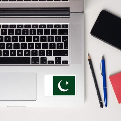 Pakistan Pakistani Flag Laptop Sticker Decal Stickers Travel Souvenir ...
