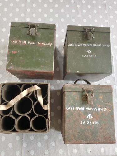 WW2 Military Radio Wireless Set 19 WS19 spare valve cases (job lot ...