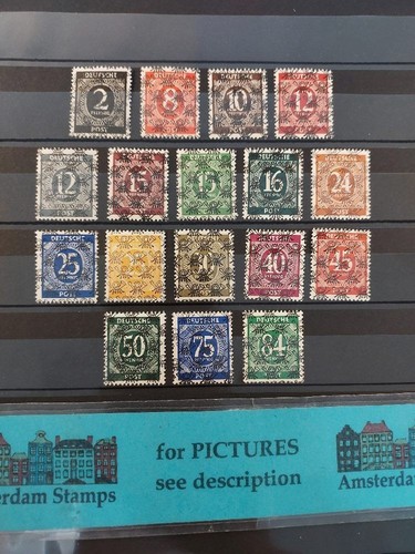 Germany Bizone 1948 52II-68II very fine MNH + signed set High Cat Value ...