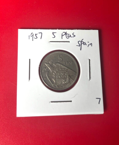 1957 5 PTAS SPAIN COIN - NICE WORLD COIN !!! | eBay