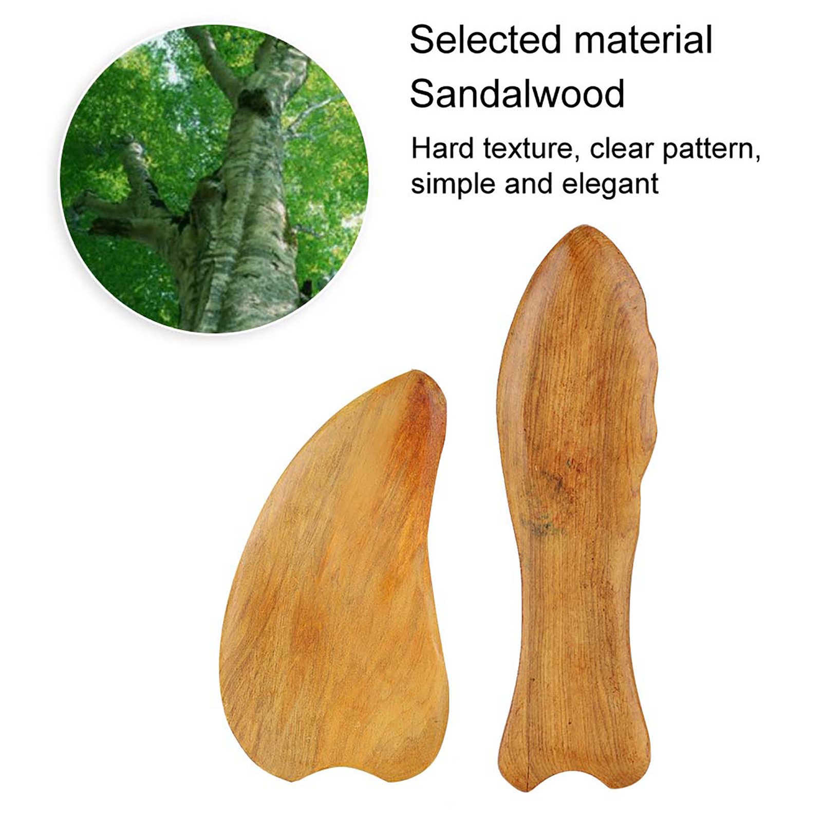 Wooden Scraping Board Face Neck Massage Muscle Pain Relief Gua Sha Tool ...