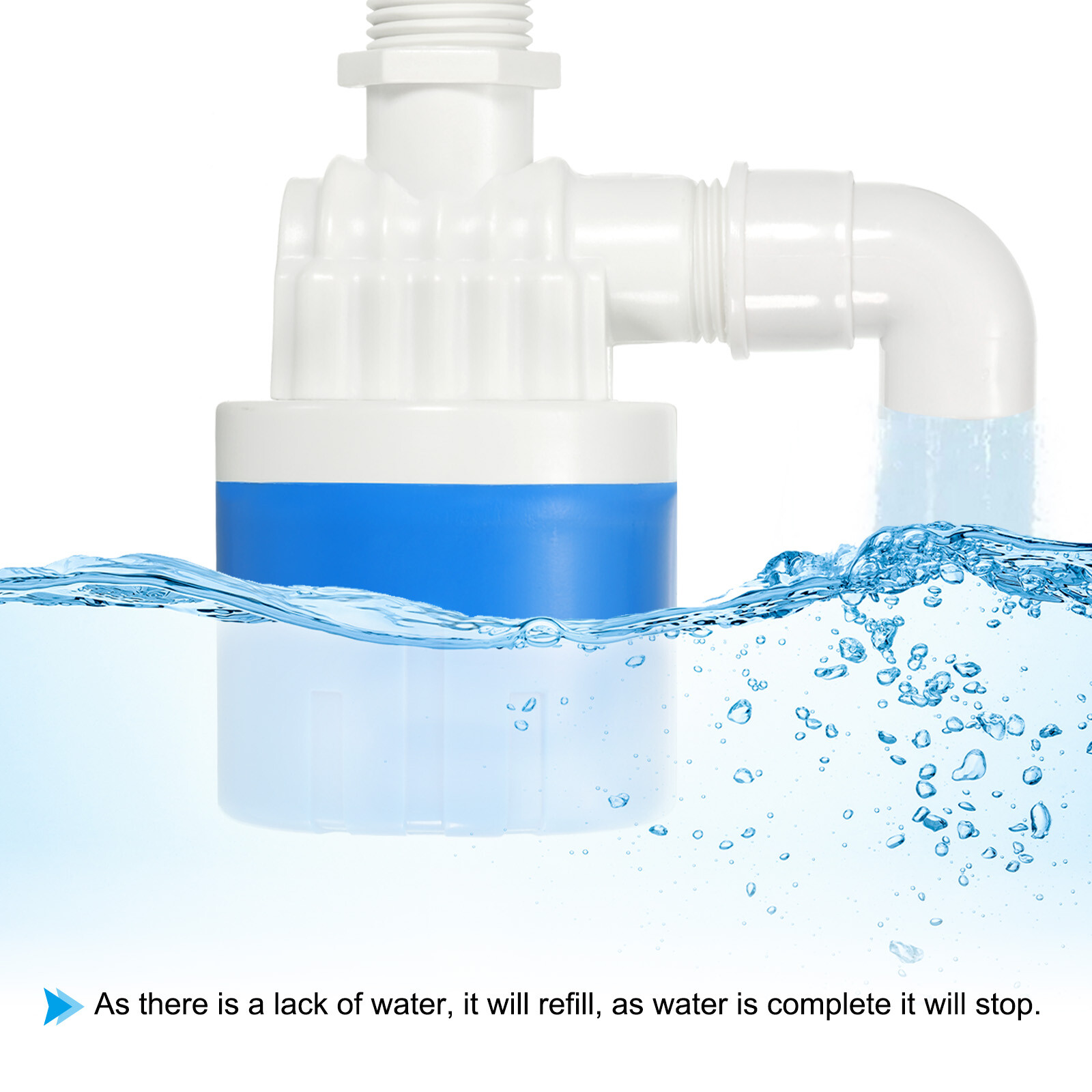 3/4 Inch Float Valve, Side Inlet Water Automatic Water Level Control ...
