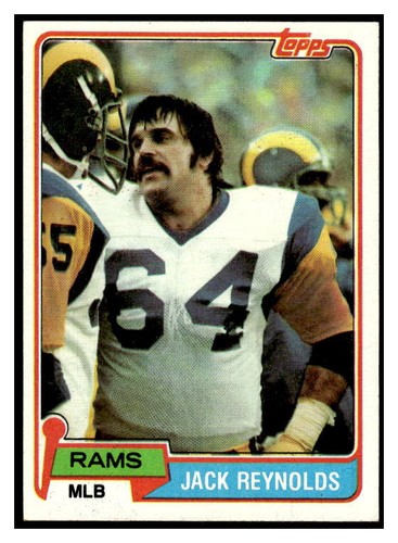 1981 Topps #369 Jack Reynolds Los Angeles Rams Excellent | eBay