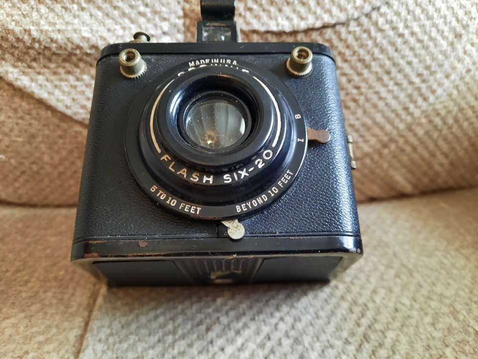 Kodak Brownie Flash Six-20 Box Camera Trapezoid Shaped Metal Box Camera ...