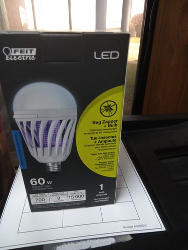 Feit Electric LED Bug Zapper Bulb E26 60-W Replacement Daylight 5000k ...