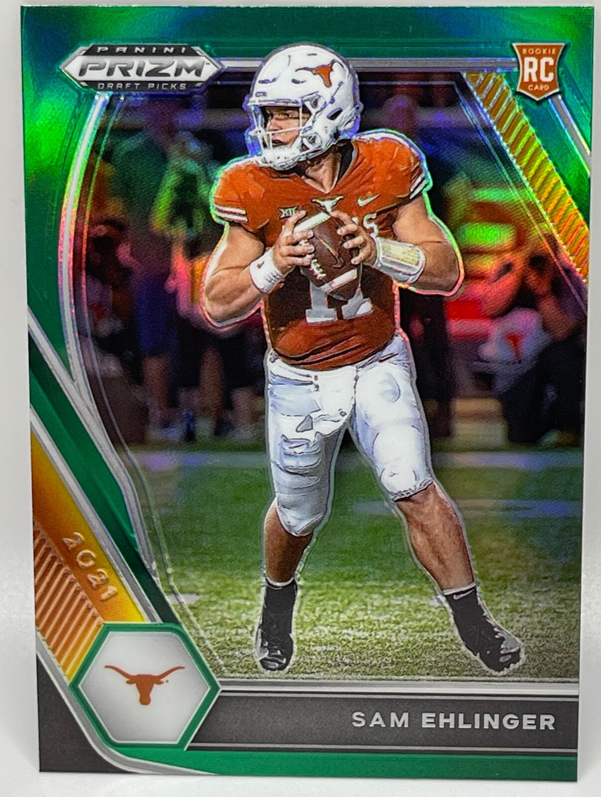 Sam Ehlinger RC GREEN SP 2021 Panini Prizm Draft #131 Indianapolis ...