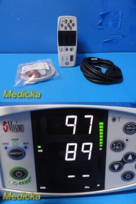 2011 Masimo Set Rad-87 Rainbow SpO2 Monitor W/ NEW Reusable Sensor ...