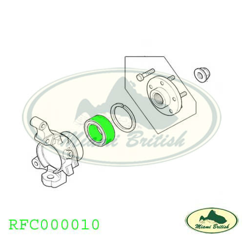 LAND ROVER FRONT REAR WHEEL HUB KNUCKLE BEARING x2 FREELANDER LR2 ...