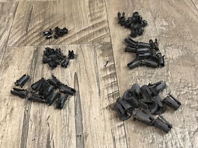 60 pcs 6 sizes script clips barrel emblem nuts assortment no box fits ...