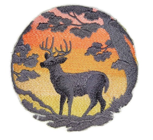 Beautiful Deer Collection Embroidered Iron On Patches | eBay