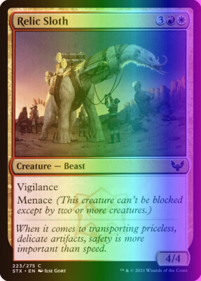 MTG Magic the Gathering Relic Sloth (223/447) Strixhaven School of ...