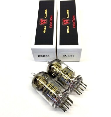 Matched Pair ECC88 6DJ8 6922 New Valve Tubes Gold Class Russian | eBay UK
