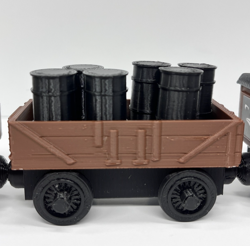 Wooden Railway Breakvan Caboose Cargo Train Custom Made Thomas ...