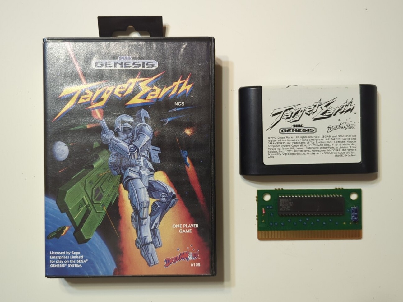 Target Earth (Sega Genesis, 1990) Game And Case -No Manual - Authentic ...