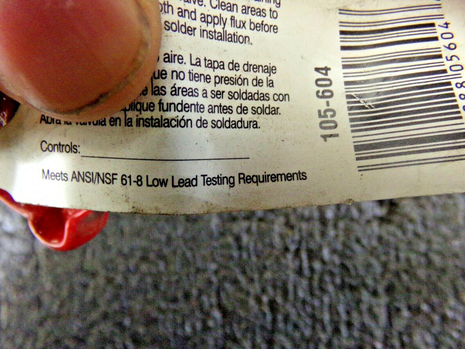 1 MUELLER 105-604NL Stop and Waste Valve,Brass,CXC,3/4 in. (DC) | eBay