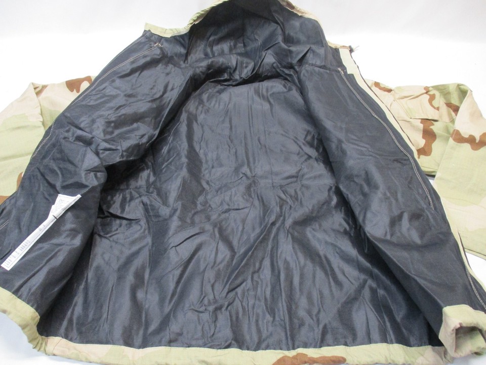 DCU DESERT CAMO MILITARY JACKET JSLIST TOP MOPP SUIT COAT CHEMICAL ...