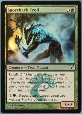 Sporeback Troll FOIL Dissension NM Green Common MAGIC CARD (ID# 281765 ...