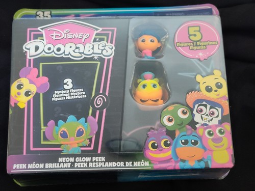Guaranteed ULTRA RARE+4! Disney Doorables NEON GLOW Donald UR/Stitch ...