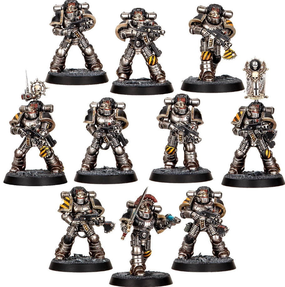 Warhammer Hersey Saturnine - 40x MKII Space Marines, 10 Man Squad | eBay UK