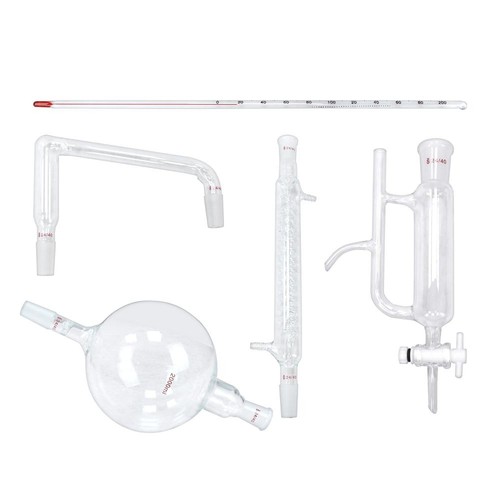 2L Borosilicate Glass Distillation Kit For Essential Oil Hydrosol Lab ...