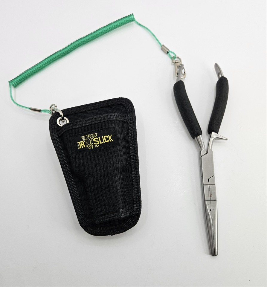 Dr Slick 8.5" Satin Barracuda S.S. Fishing Pliers with Sheath & Lanyard ...