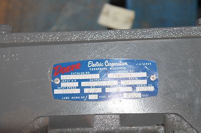 NEW DOERR GEAR BOX 200321 26900DVM130 | eBay