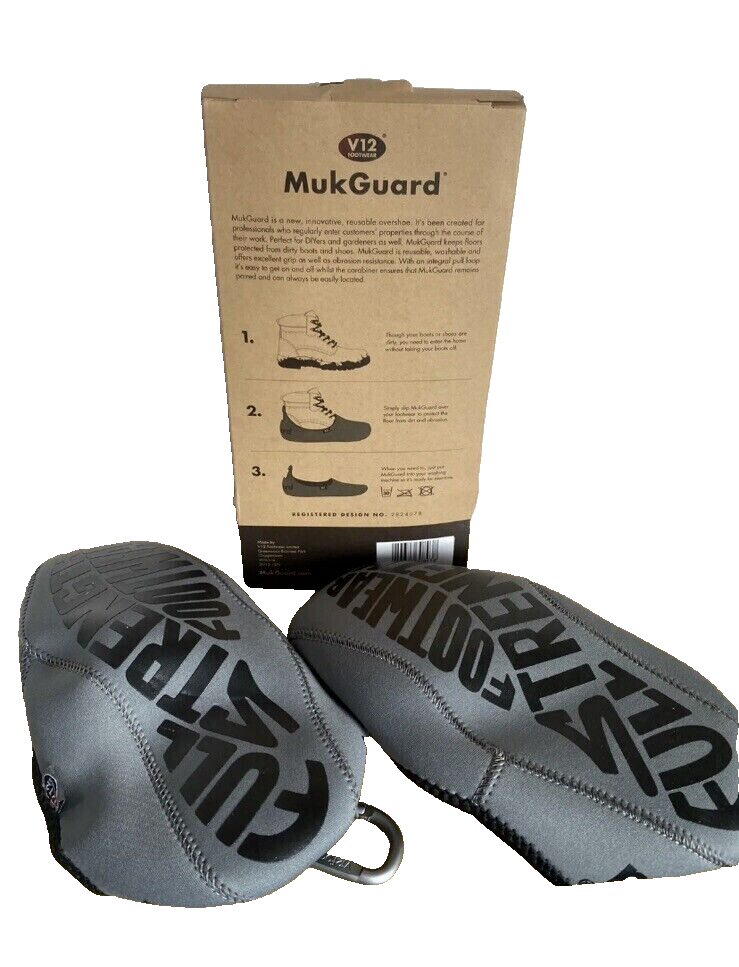 V12 MukGuard Reusable Slip Resistant Neoprene Overshoe Size L 9/10 - Grey (V1503\/0910) for sale ...