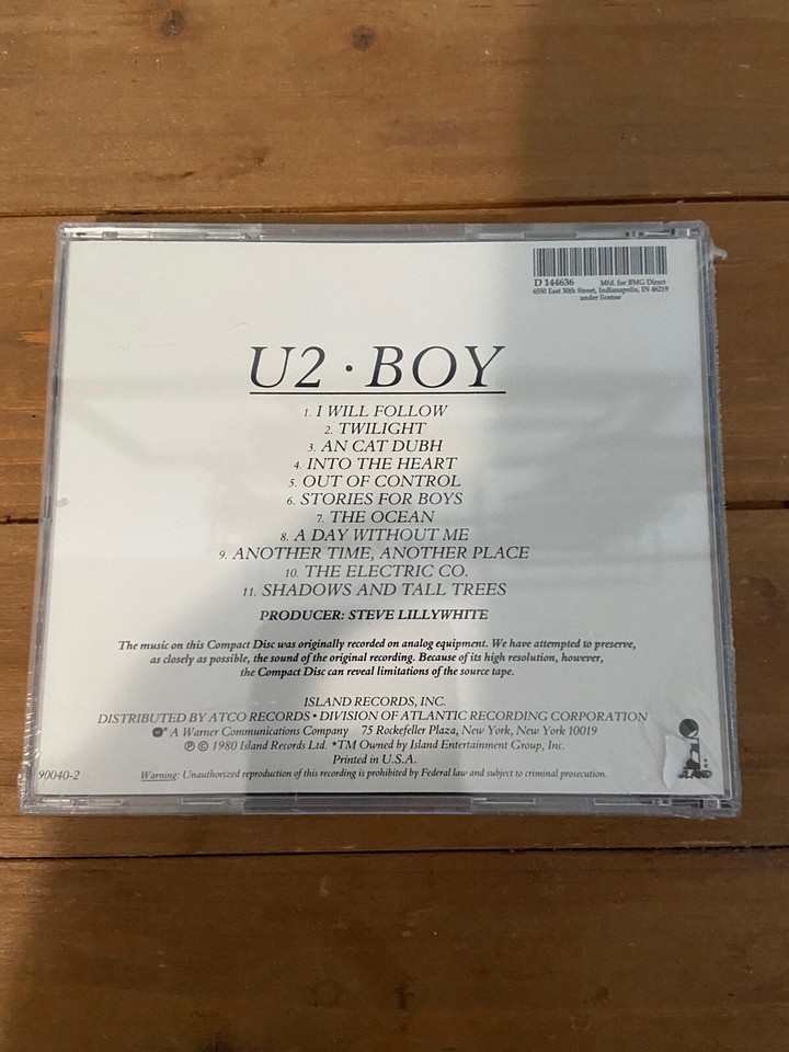 U2 Boy CD 90040-2 New And Sealed! Please Read Description | eBay