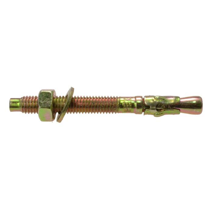 Pack of 50 Zinc Yellow M12 x 140mm Wedge Anchor Through Claw Bolt ...