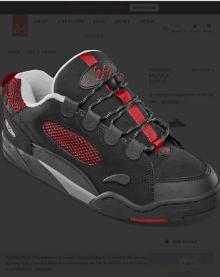 Es Skateboard Shoes The Muska Black/Red - Chad Muska LTD Re-Issue | eBay