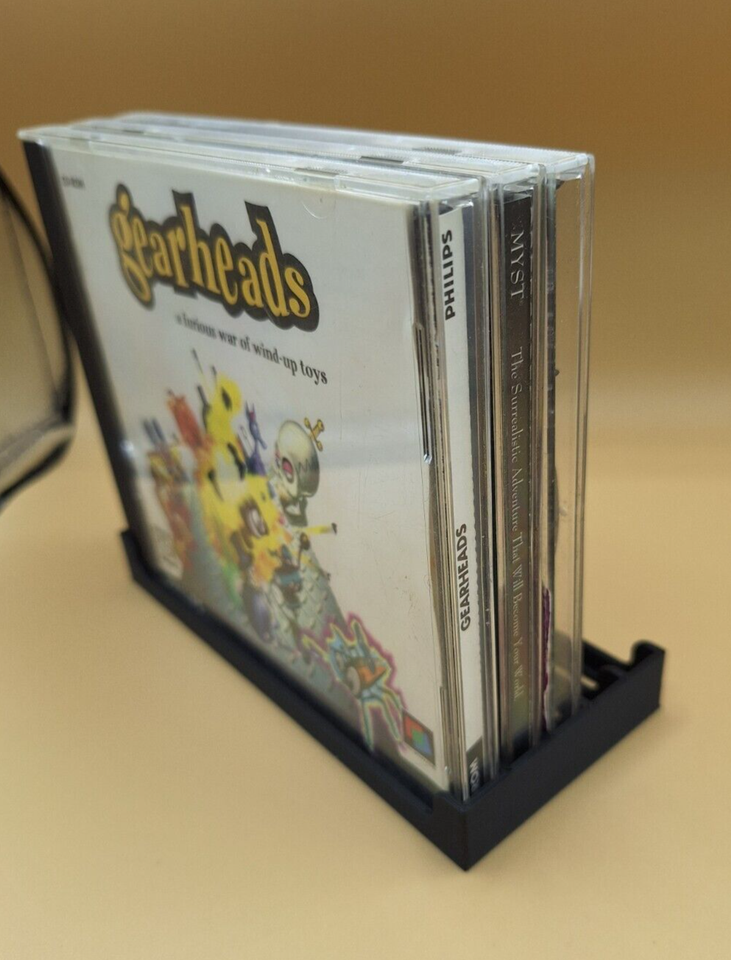 CD / PS1 Game Jewel Case Storage Tray in 5, 10, or 15 Slots, 3D Printed ...
