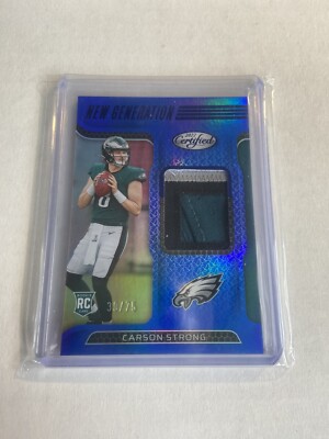 2022 Certified Football Carson Strong New Generation Rookie Patch /75 ...