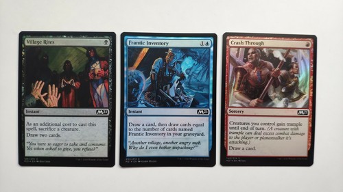 MTG CoreSet 2021 Foil cards Village Rites Frantic Inventory Crash ...