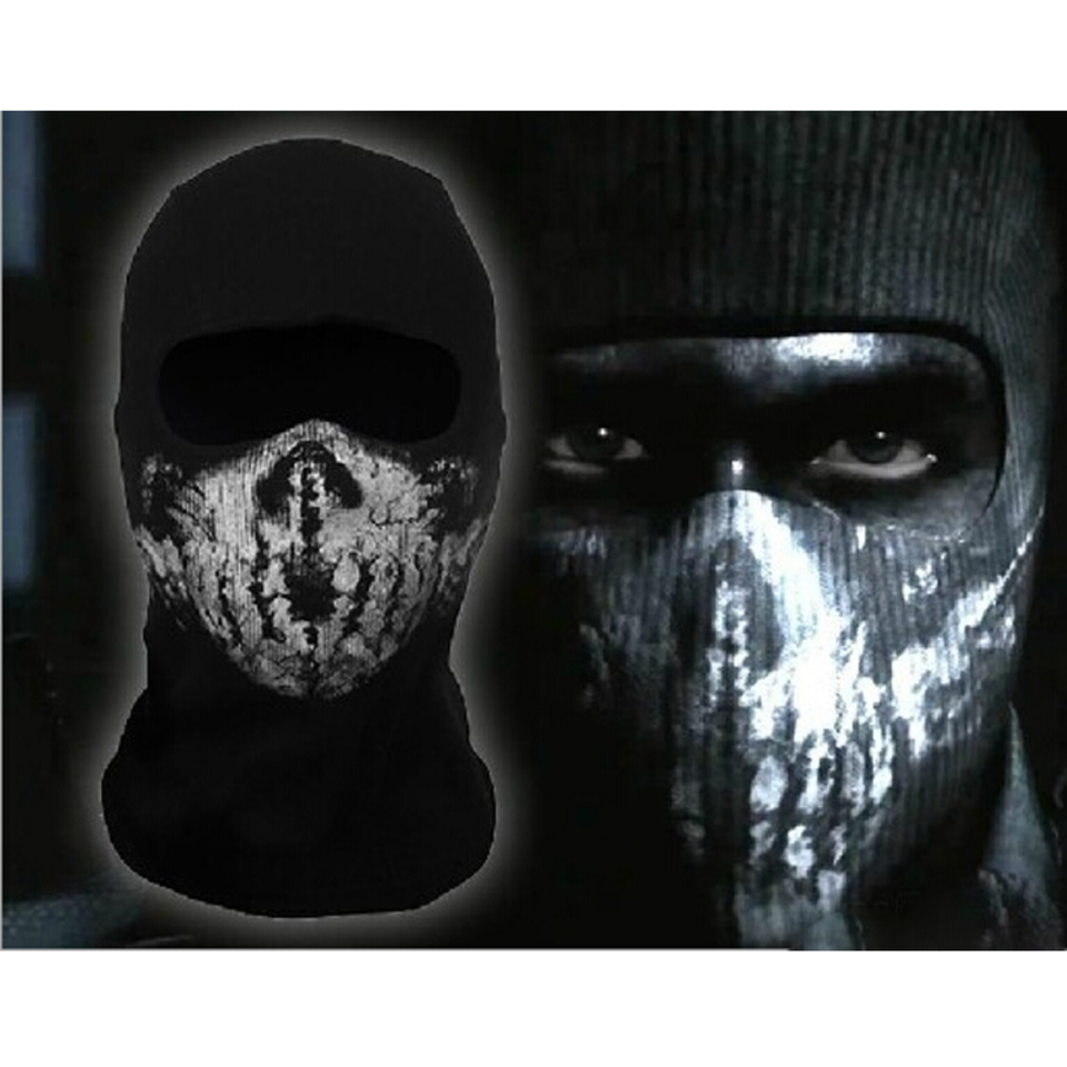 Balaclava Skull Ghost Full Face Masks Military Cosplay Windproof ...