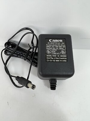 Genuine OEM CANON AC ADAPTER AC-350 for P23-DH & P11-DH | eBay
