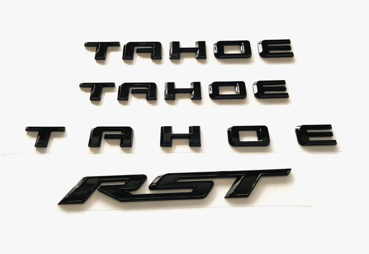 4PCS New 2021+ Chevrolet Tahoe Rst Gloss Black Side Door Rear Tahoe ...