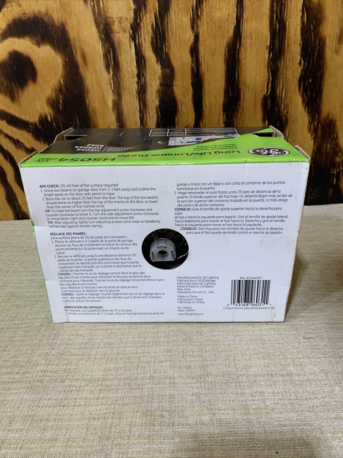 GE Long Life Sealed Beam Halogen Low Beam H5054 Headlight | eBay