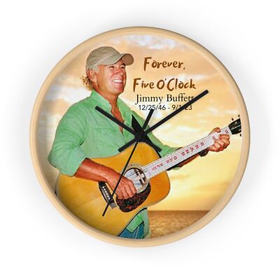 Forever, Five O'Clock, Jimmy Buffett Wall Clock | eBay
