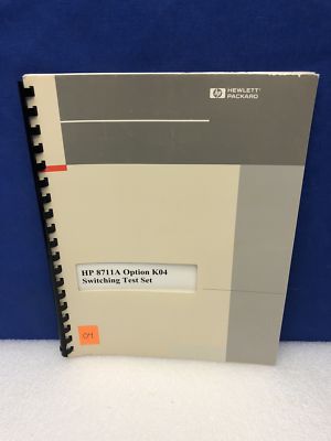 HP 8711A OPTION K04 SWITCHING TEST SET MANUAL | eBay