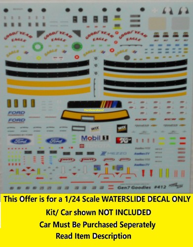 NASCAR DECAL 2022-2024 GEN 7 NASCAR GOODIES DETAIL SHEET FOR SALVINO'S ...