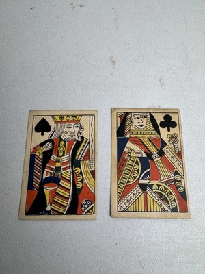 1860 SAMUEL HART PLAYING CARD OLD WEST CIVIL WAR US King And Queen ...