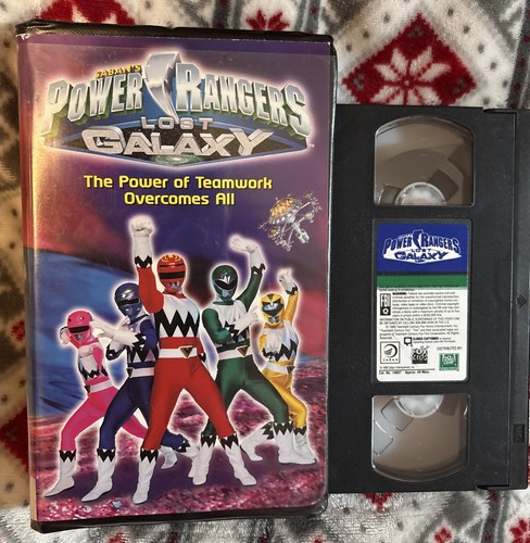 POWER RANGERS LOST GALAXY VHS Video VINTAGE 1999 Tape Clamshell Case ...