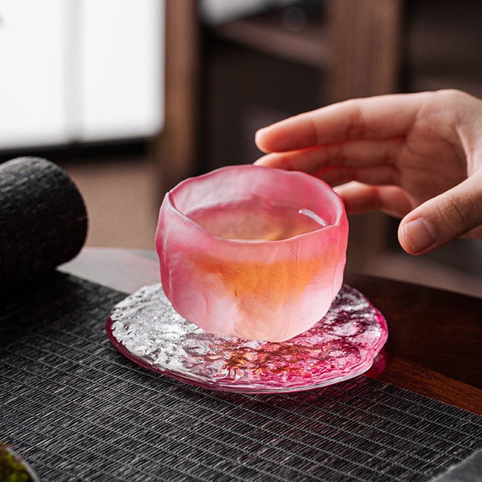 3 Sets Portable Mugs Cup Chinese Style Teacup Japanese Glass Cups ...