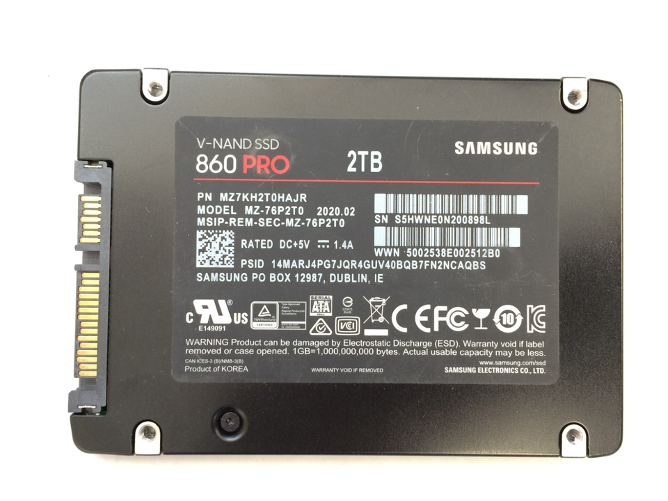 SAMSUNG SSD 7.68TB 4TB 3.84TB 2TB 1.92TB 1TB 960GB 512GB 500GB 480GB 2. ...